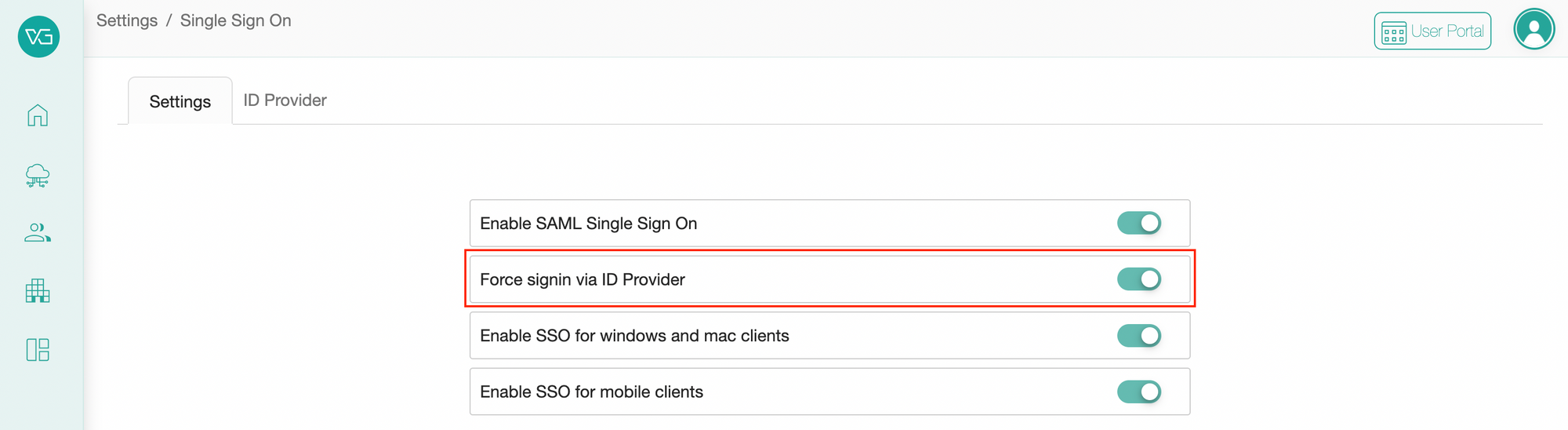 Force signin via ID Provider – VertexGraph